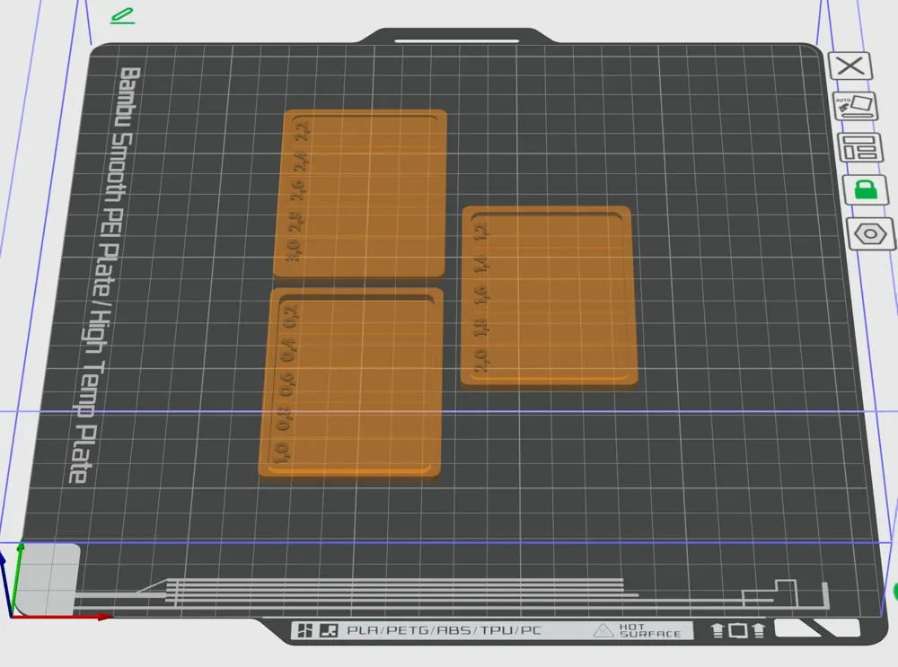 PETG Translucent 0,2 mm - 3,0 mm Test - Free 3D Print Model - MakerWorld
