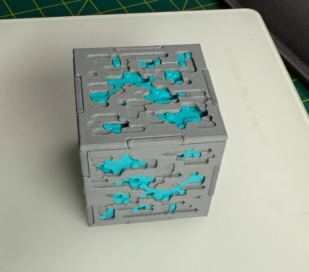 My World Minecraft Diamond Block Textured Fabric, a fabric inspired by ...