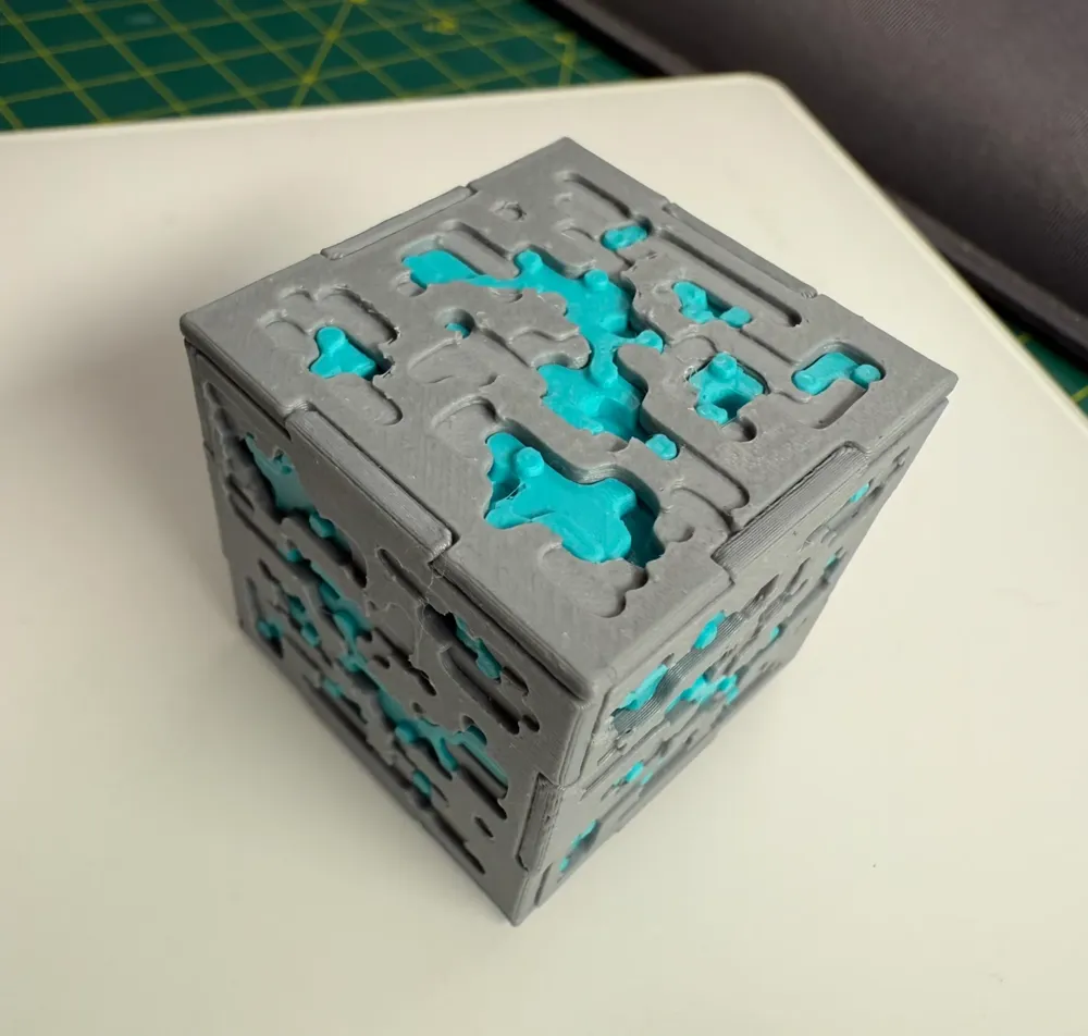 My World Minecraft Diamond Block Textured Fabric, a fabric inspired by ...