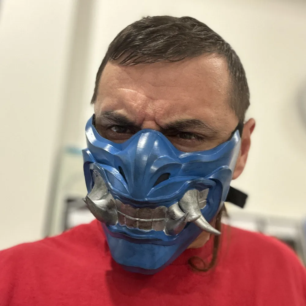 Sub Zero mask from MK11 - Grand Master Icy mask - Free 3D Print Model ...