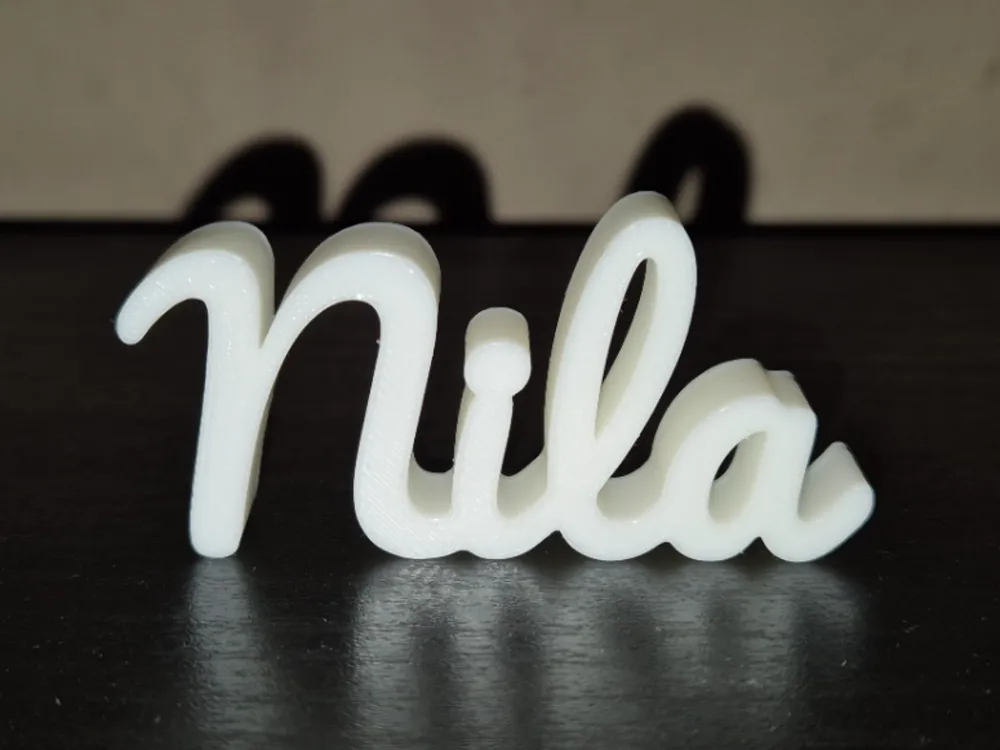 Nila Name Sign Display Decor by GabT - MakerWorld