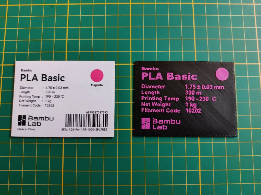 Bambu Lab Box Label by DWK MakerWorld: Download Free 3D Models