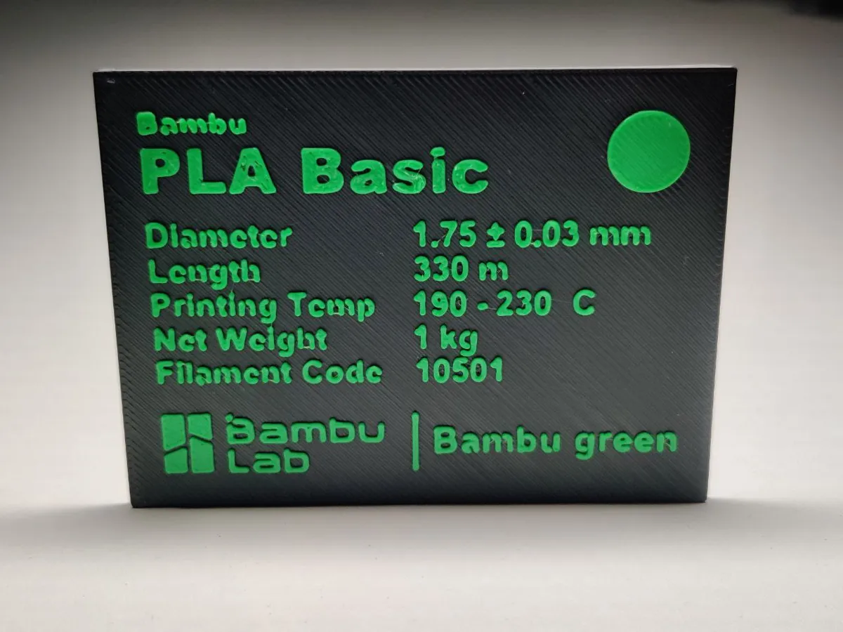 Bambu Lab Box Label - Free 3D Print Model - MakerWorld