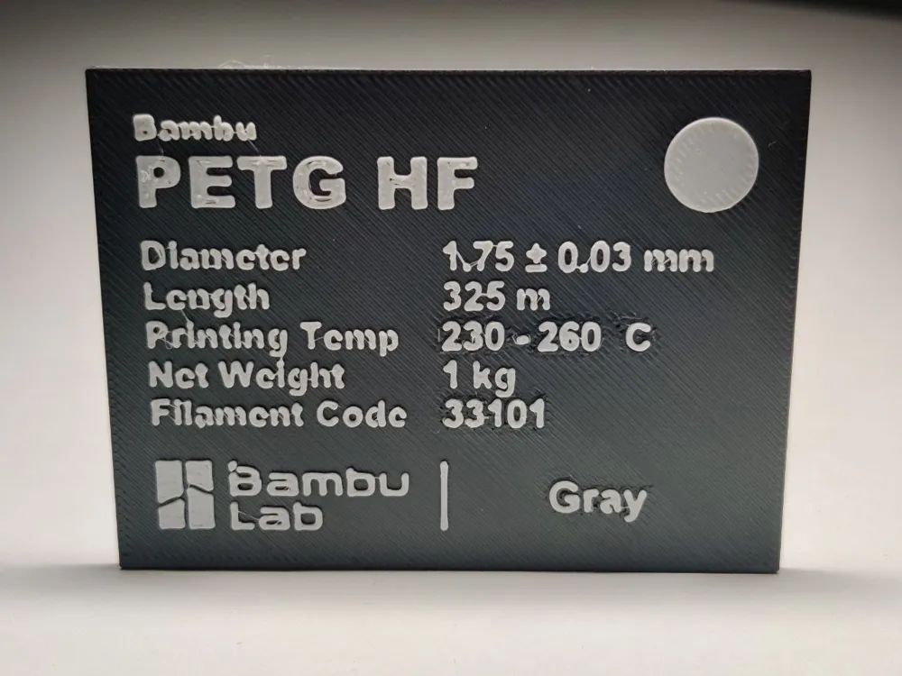 Bambu Lab Box Label by DWK MakerWorld: Download Free 3D Models