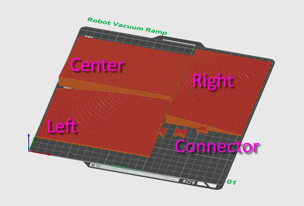Robot Vacuum Ramp (extendable) by fadenb - MakerWorld