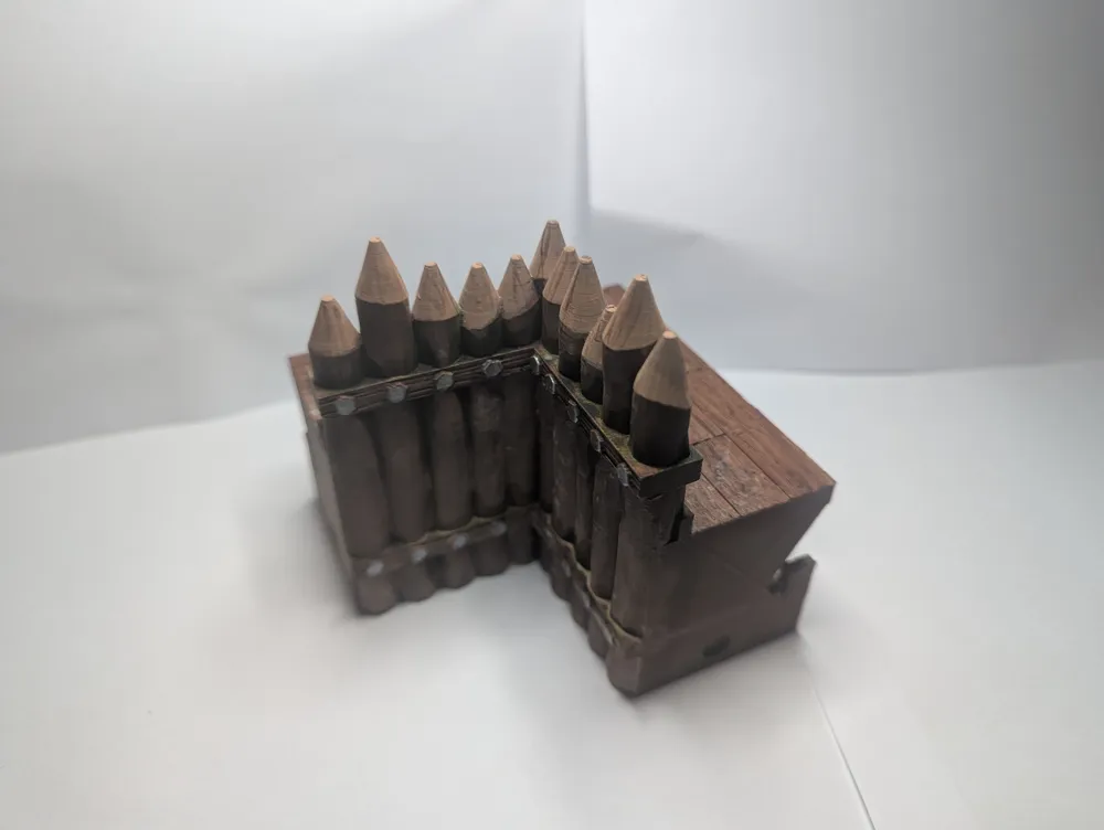 Modular Wooden Palisade Fort - Free 3D Print Model - MakerWorld