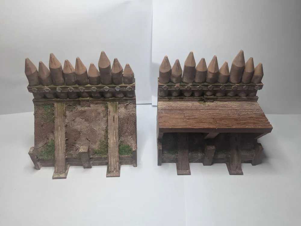 Modular Wooden Palisade Fort - Free 3D Print Model - MakerWorld