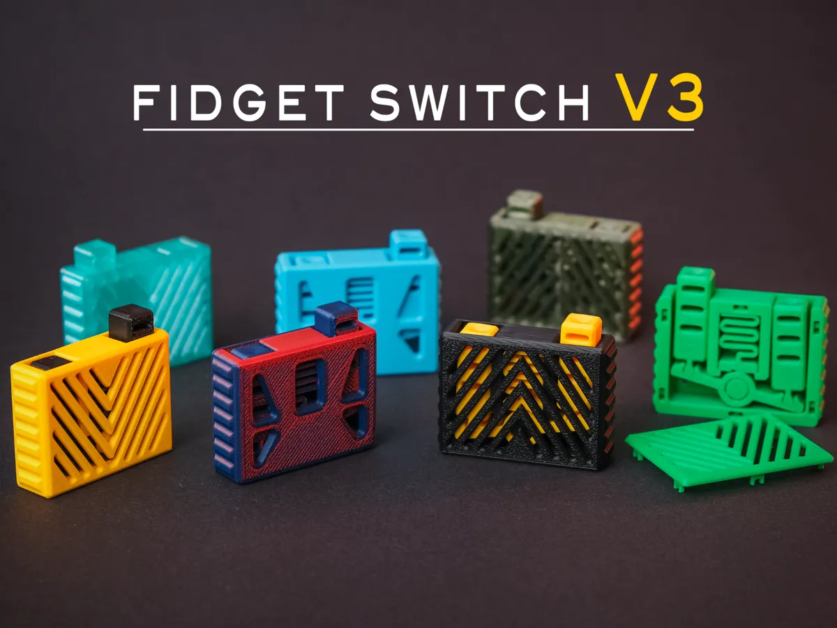 Pop Switch Fidget Toy V3 - Free 3D Print Model - MakerWorld