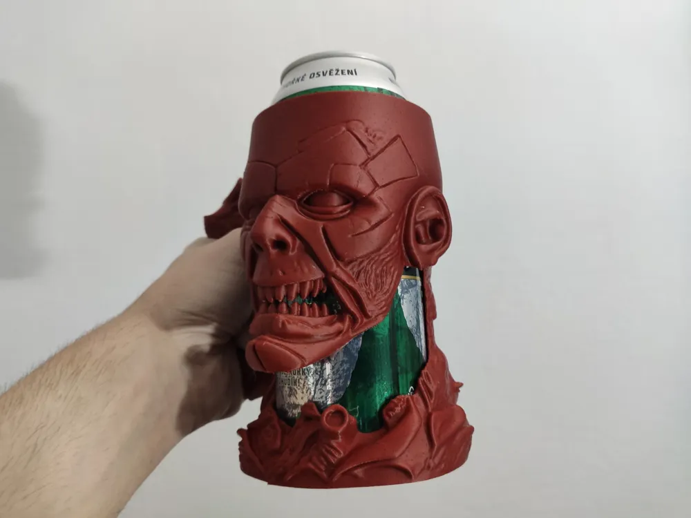 Zombie Can Holder / Beer mug - Free 3D Print Model - MakerWorld