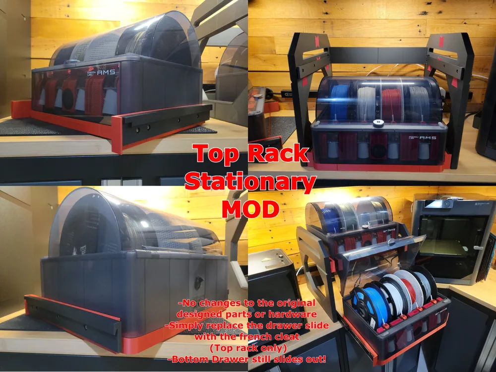 Dual AMS Sliding Rack - Bowtie Assembly by Will MakerWorld: Download ...