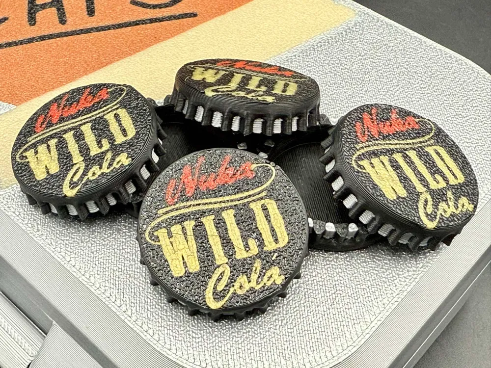 Realistic Nuka Cola Wild Bottle Cap (from Fallout) by Faran3D - MakerWorld