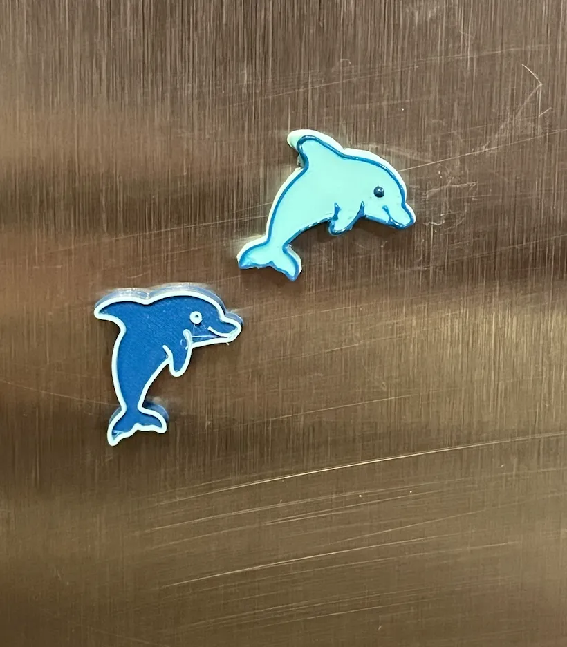 Dolphin magnets by toiavalle - MakerWorld