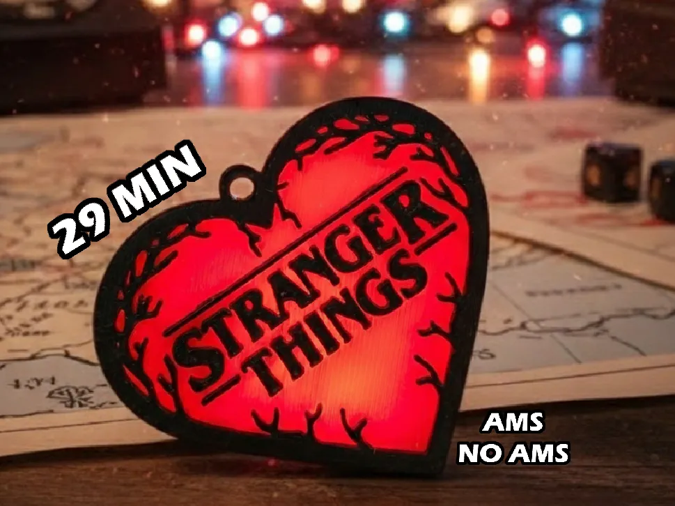 Stranger Things Herz – Kostenloses 3D-Druckmodell – MakerWorld