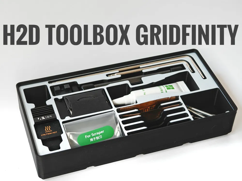 H2D Toolbox Gridfinity - Accessory Organizer - Free 3D Print Model ...