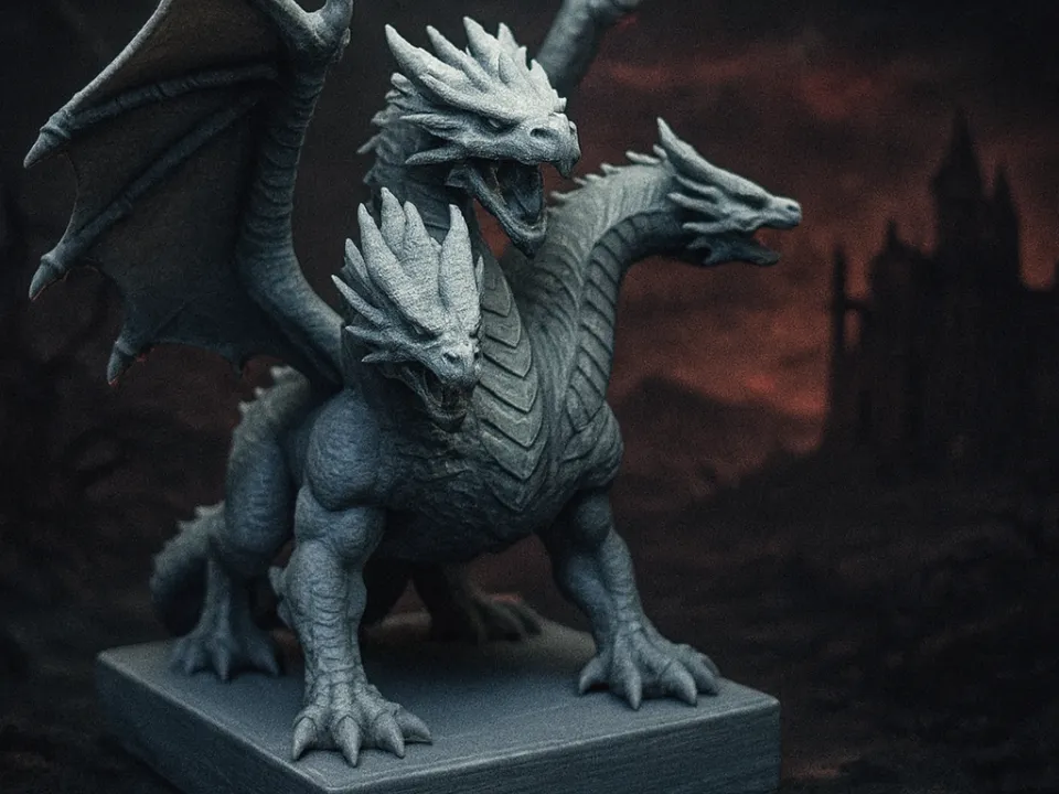 Hydra Dragon – Three-Headed Beast by Ptak MakerWorld: Download Free 3D ...