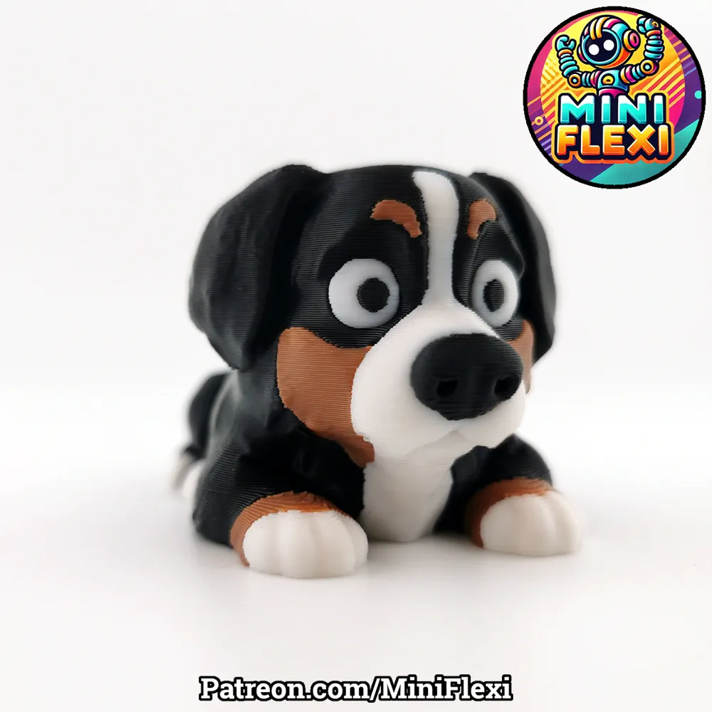 Flexi Bernese Mountain Dog Toy, Keychain & Magnet by Mini Flexi ...