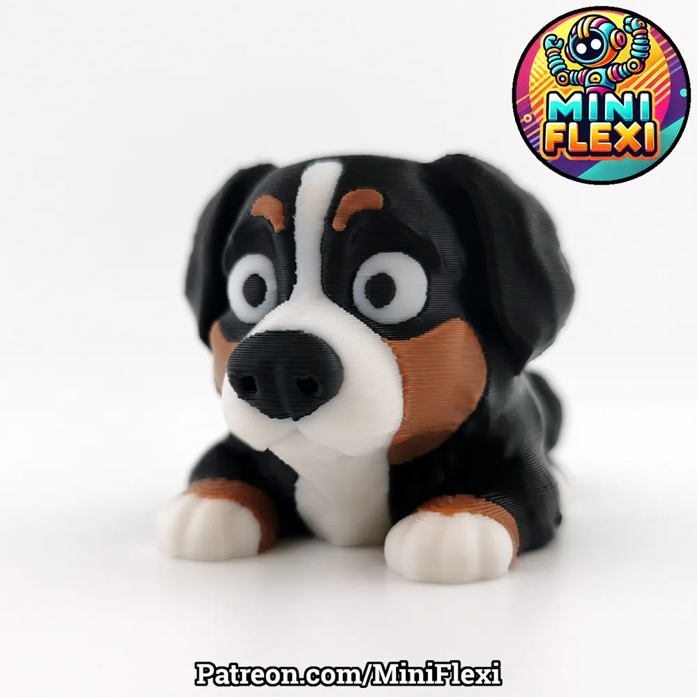 Flexi Bernese Mountain Dog Toy, Keychain & Magnet by Mini Flexi ...