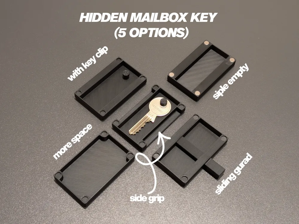 Hidden Mailbox Key Holder (Magnetic) - Free 3D Print Model - MakerWorld