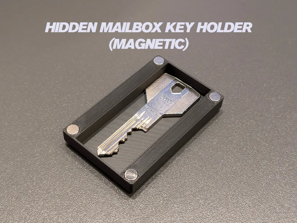 Hidden Mailbox Key Holder (Magnetic) - Free 3D Print Model - MakerWorld