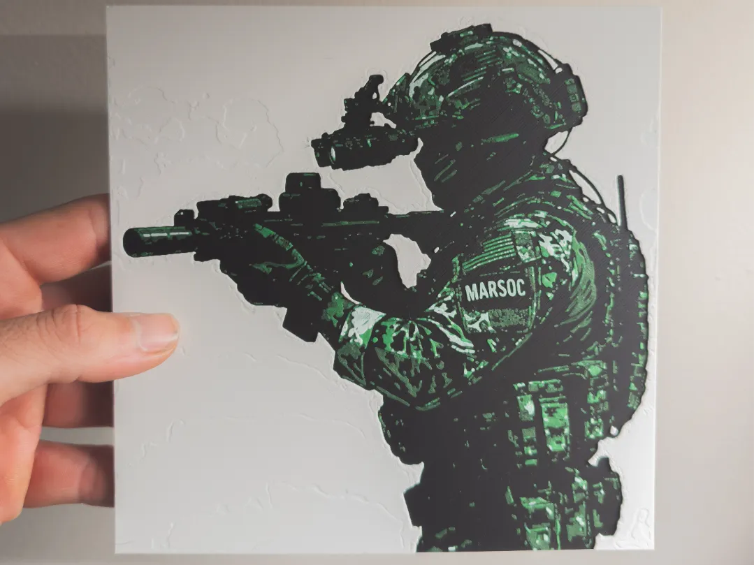 Marsoc Night Vision HueForge - Free 3D Print Model - MakerWorld