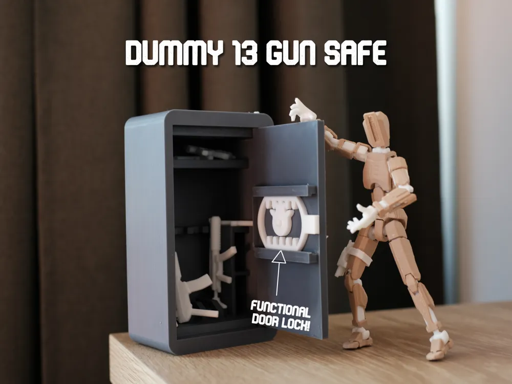 Dummy 13 Gun Safe (w/ Functional Lock) by n8 designs MakerWorld ...