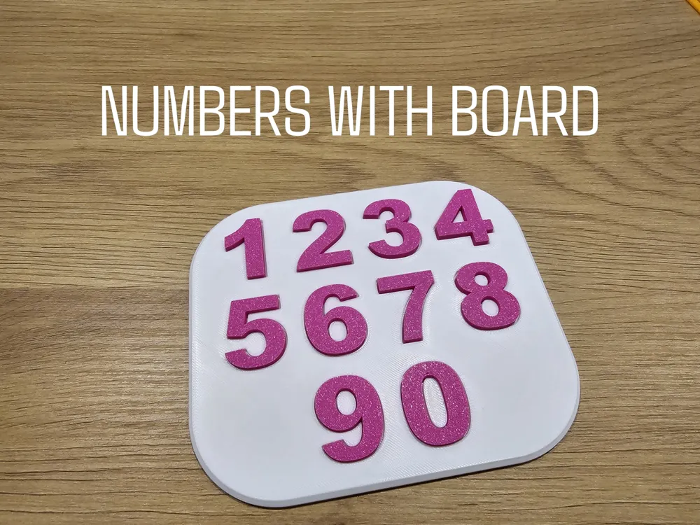 Numbers with board by CoNcLuZiOn - MakerWorld