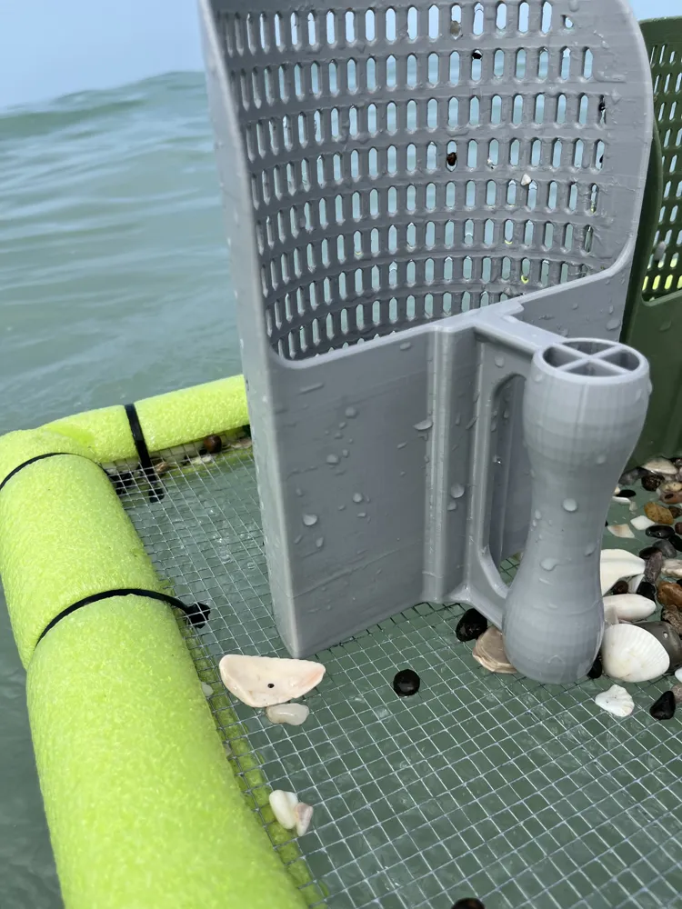 Beach Scooper for Shark Teeth Sand Sifter (S/M/L) - Free 3D Print Model ...