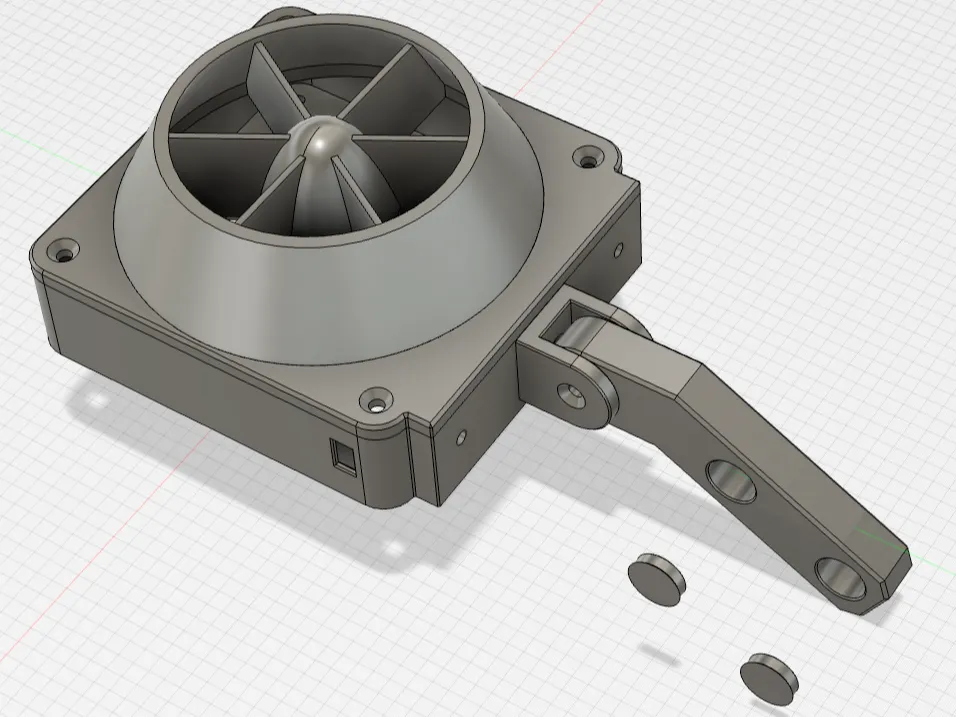 Sim-Racing-Windsim-Lüfterhalter von TheTrain - MakerWorld