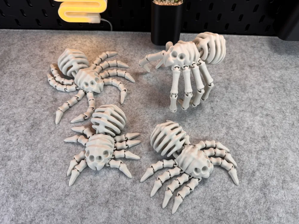 Flexi Skeleton Spider V2 by 3DPrintyi MakerWorld: Download Free 3D Models