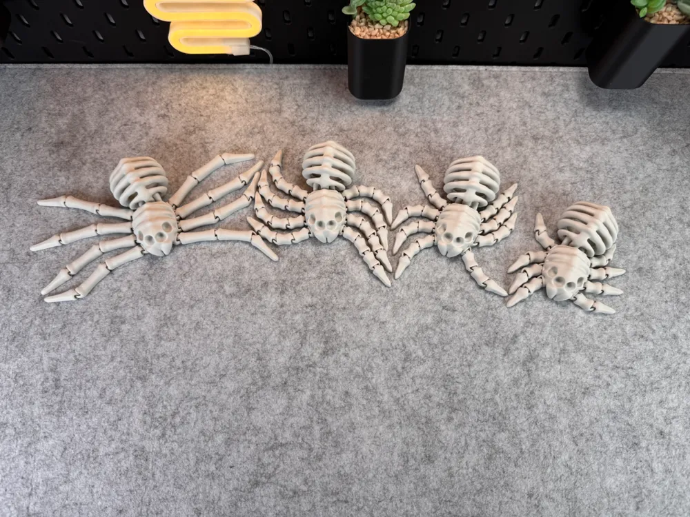 Flexi Skeleton Spider V2 by 3DPrintyi MakerWorld: Download Free 3D Models