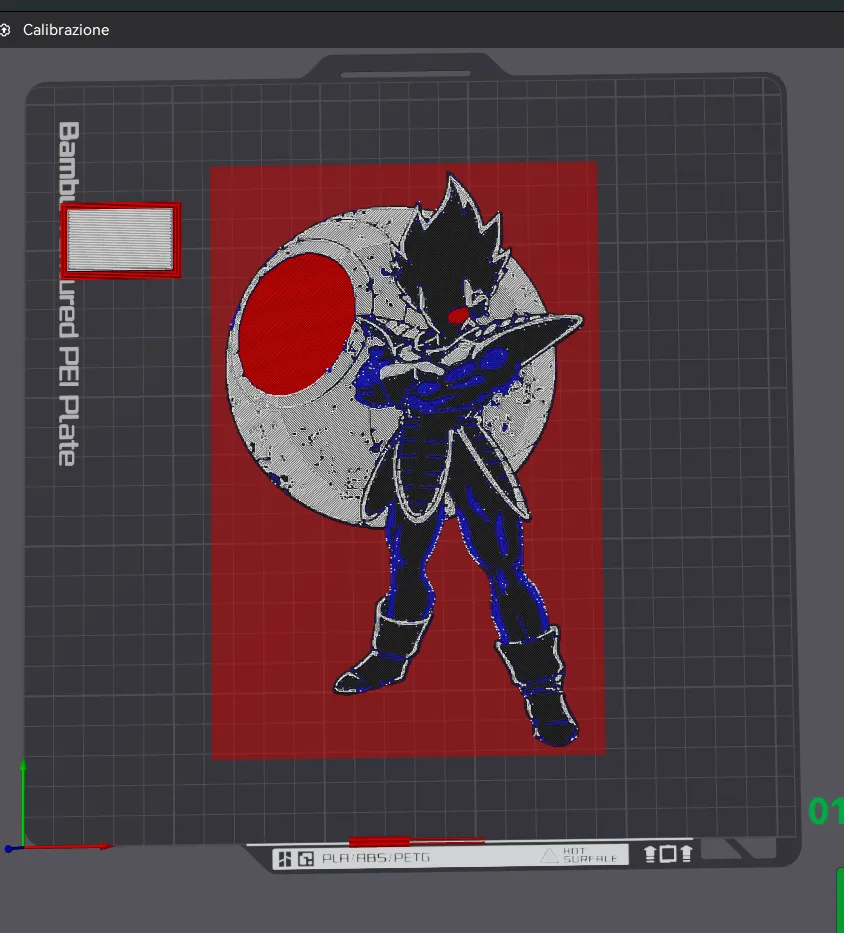 DRAGONBALL HUEFORGE VEGETA WALL ART by Cr3aTivitiFlux_D - MakerWorld