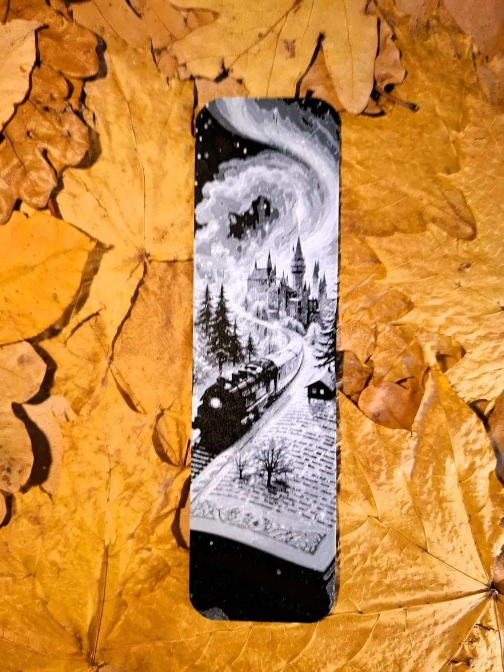 Harry Potter Magic book Hogwarts & train bookmark - Free 3D Print Model ...