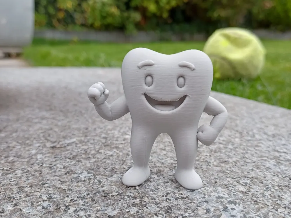 Toothy the happy tooth. by Koffiekoek MakerWorld: Download Free 3D Models