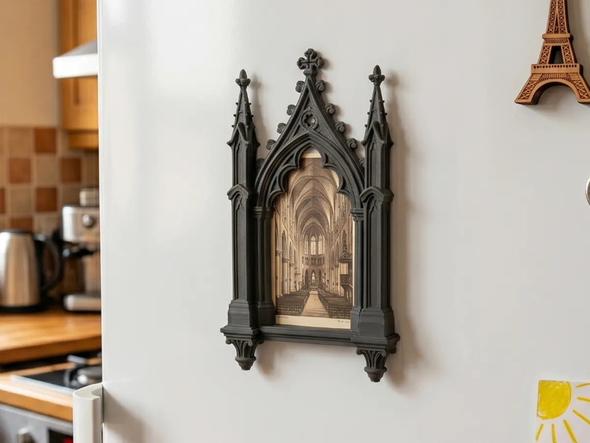 Gothic window fridge magnet - Free 3D Print Model - MakerWorld