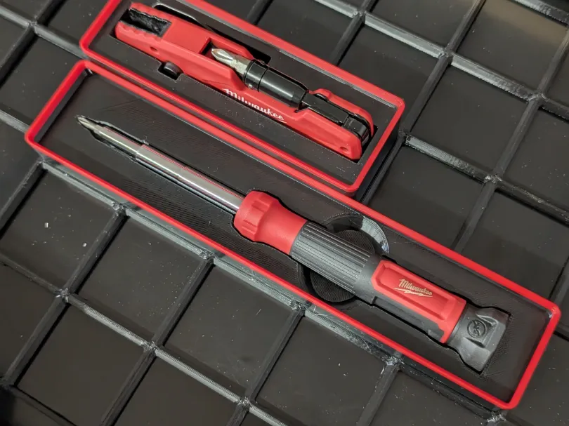 Gridfinity Milwaukee Precision Screwdriver by Ducky MakerWorld: Download Free 3D Models