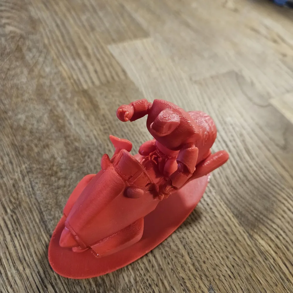 Crazy Frog robot on bike - Free 3D Print Model - MakerWorld