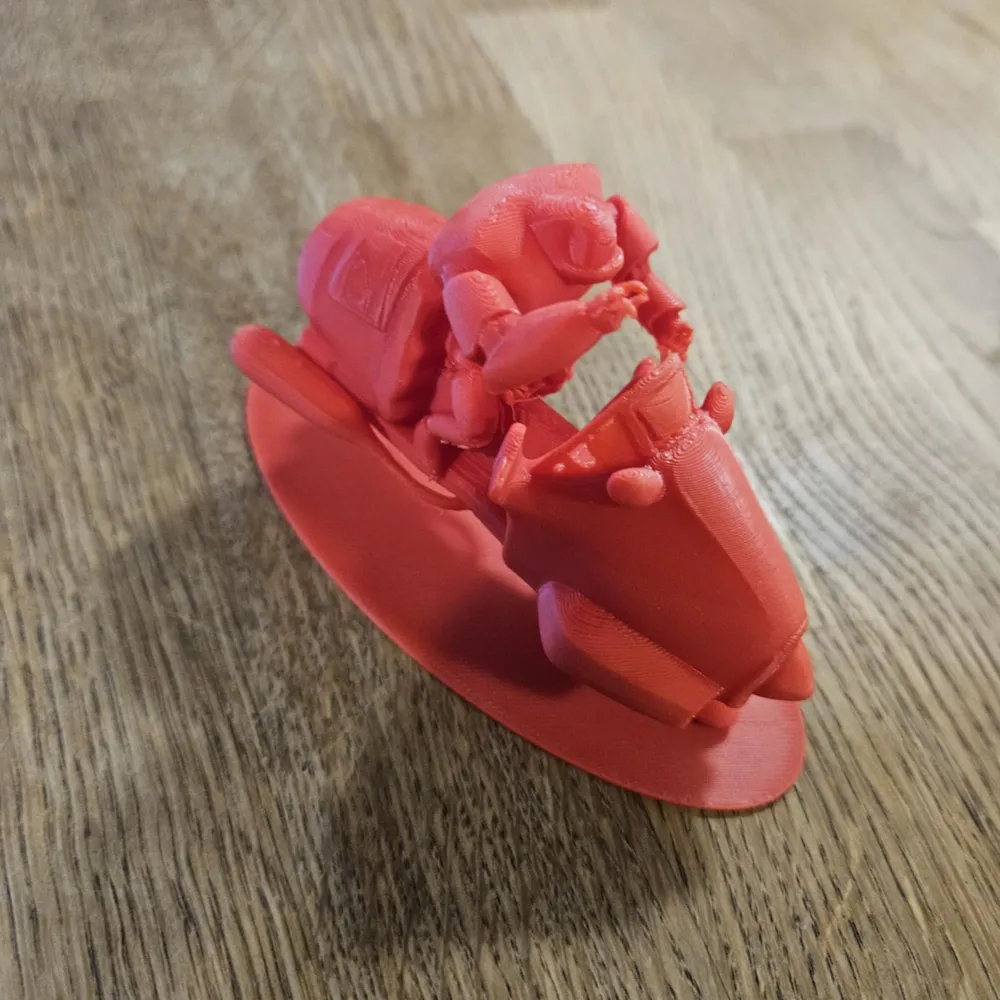 Crazy Frog robot on bike - Free 3D Print Model - MakerWorld