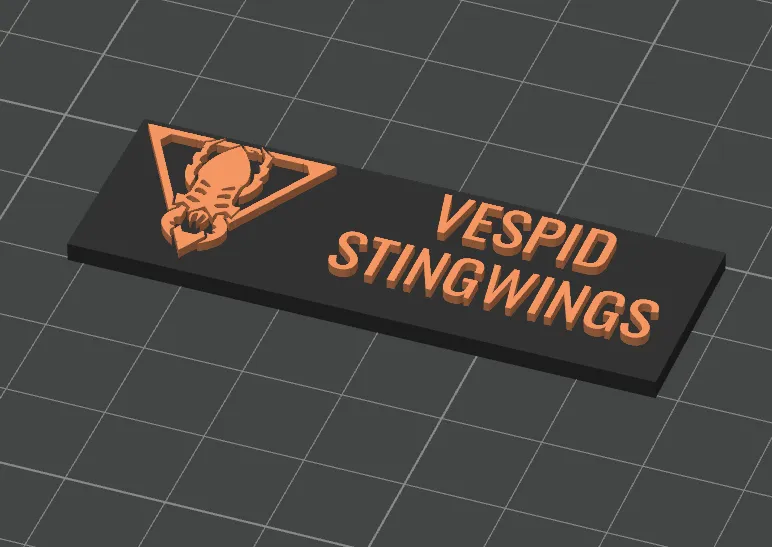 Vespid Stingwings Plaque – Display Label by Freya - MakerWorld