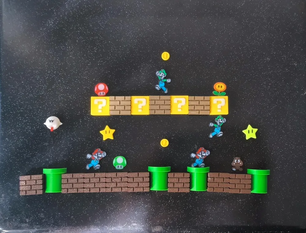 Super Mario fridge magnets - Free 3D Print Model - MakerWorld