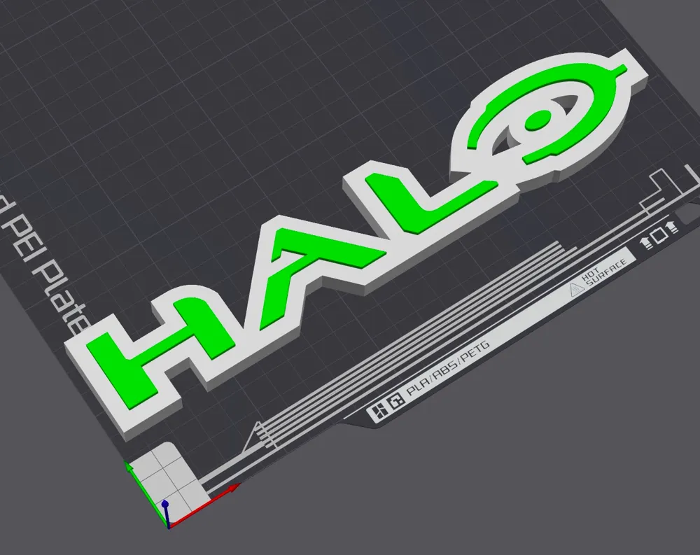 HALO Gaming Sign by Pip3D. - MakerWorld