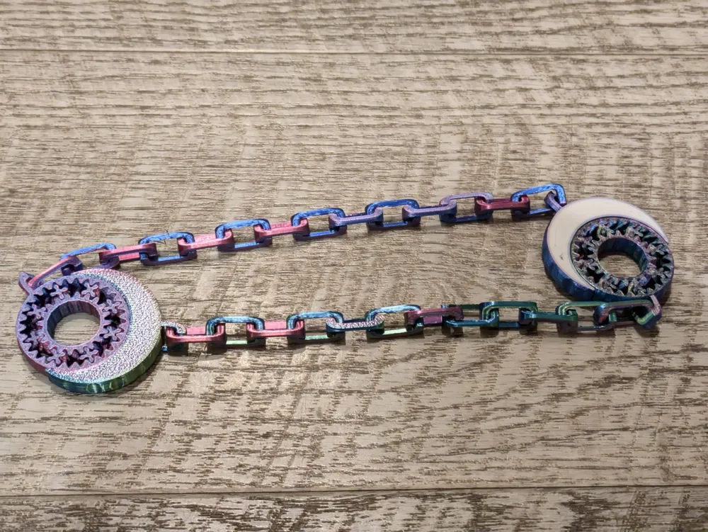 Spinner bracelet chain link spinner-print in place by taylormadearmy ...