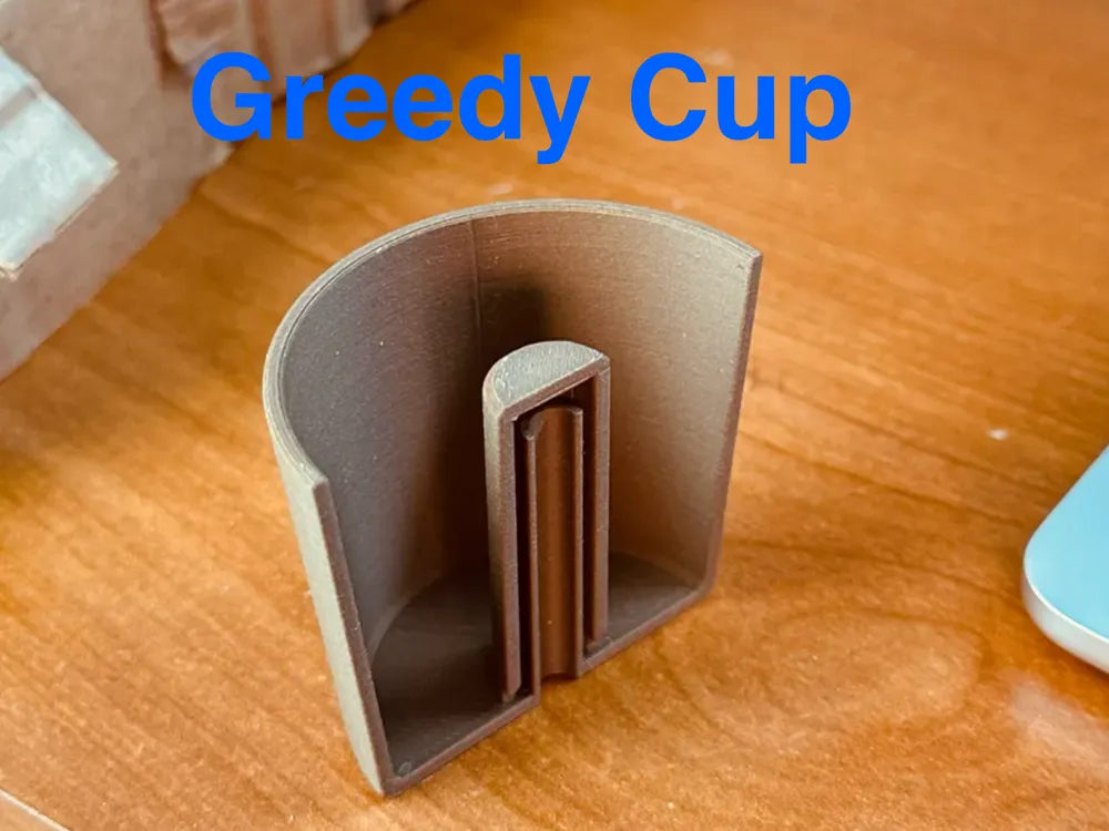Working Greedy/Pythagorean Cup and Cross Section - Free 3D Print Model ...