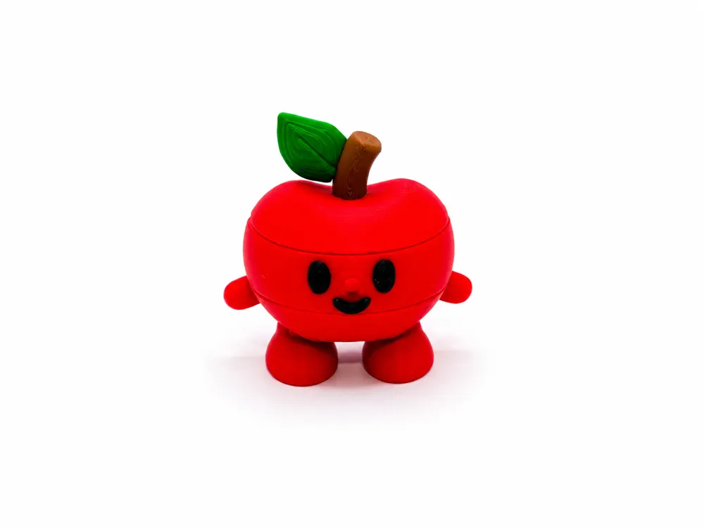 Flexi Apple - Free 3D Print Model - MakerWorld