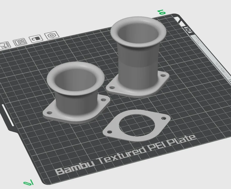 DHLA 40 Velocity stacks/trumpets with template - Free 3D Print Model ...