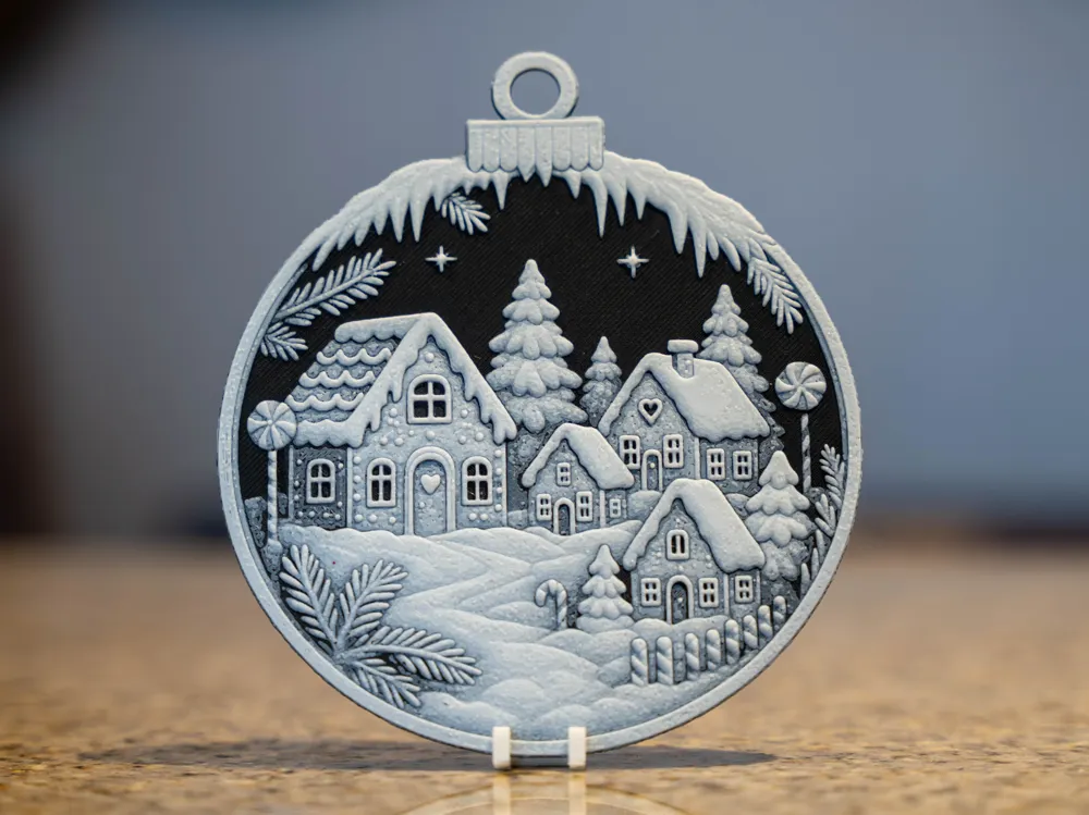 Christmas Bauble / Ornament winter village by Sebo3D MakerWorld ...