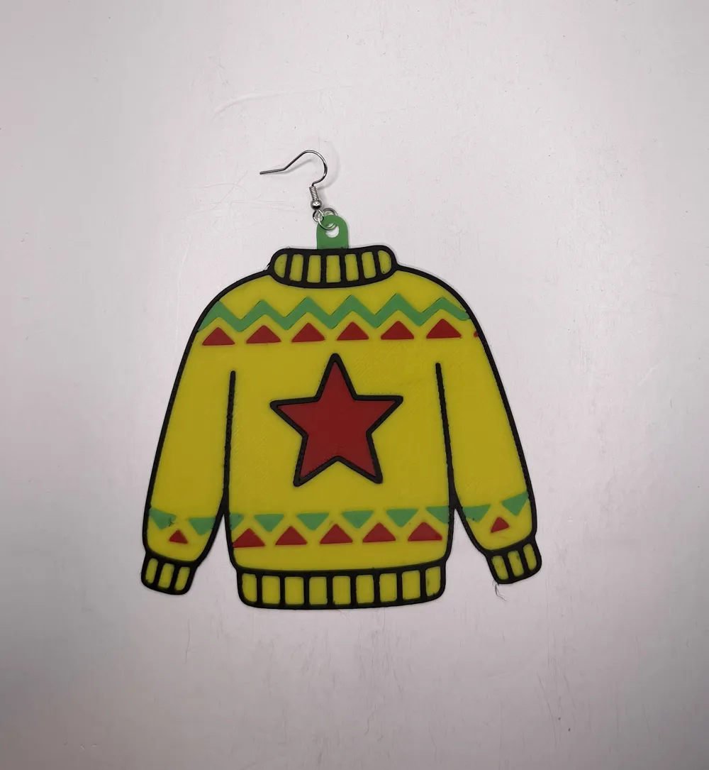 Mini Ugly Sweater Christmas Ornaments - Free 3D Print Model - MakerWorld