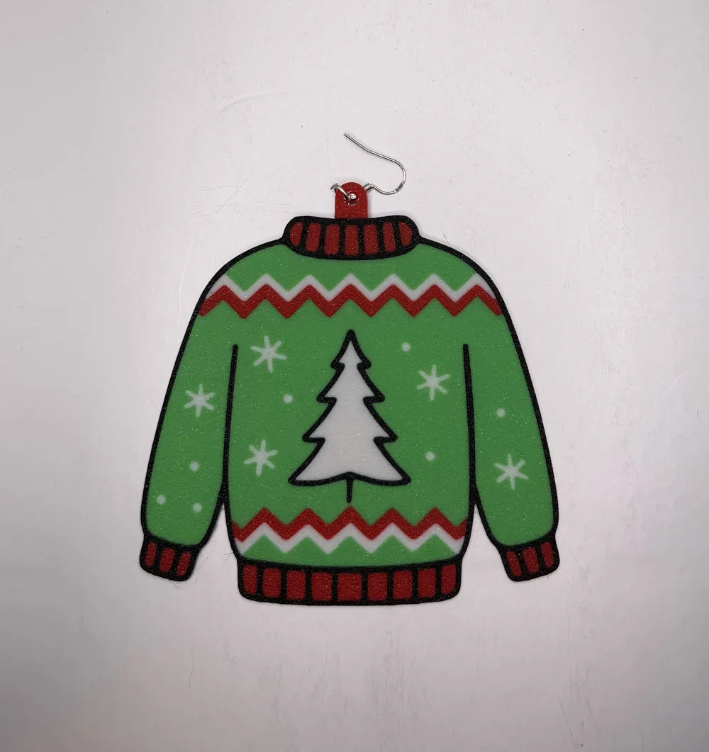 Mini Ugly Sweater Christmas Ornaments - Free 3D Print Model - MakerWorld