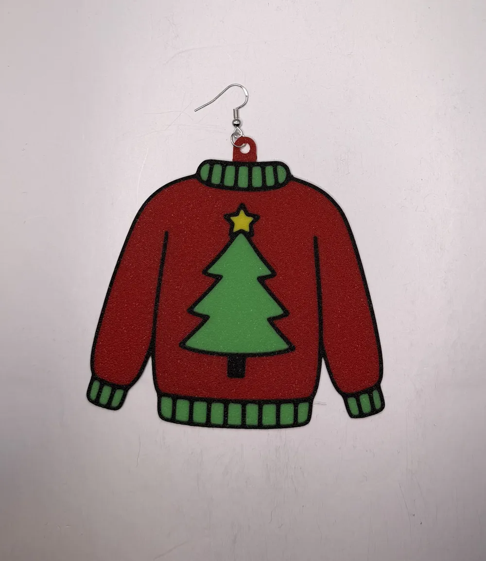 Mini Ugly Sweater Christmas Ornaments - Free 3D Print Model - MakerWorld