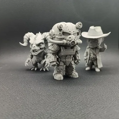 FALLOUT CHIBI WASTELAND SERIES - Free 3D Print Model - MakerWorld