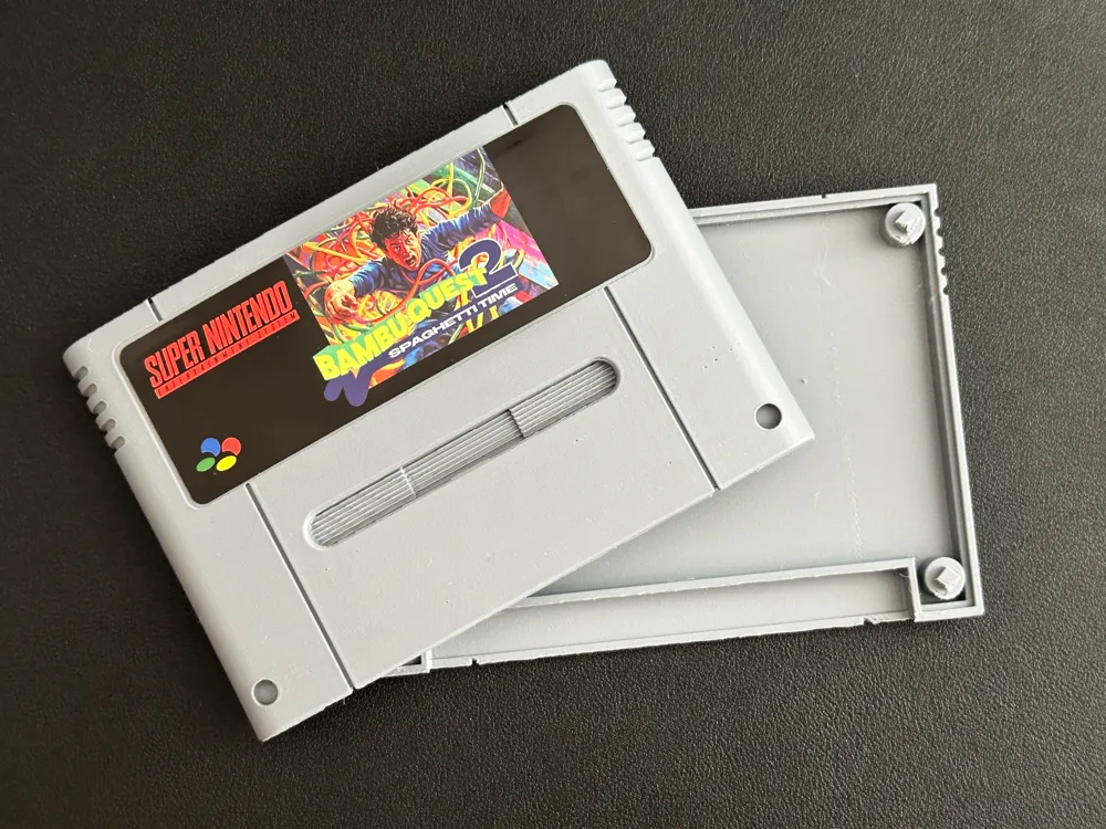 SNES Cartridge Gift Case - Free 3D Print Model - MakerWorld